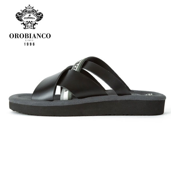 OROBIANCO オロビアンコ KURAMAE2 レザークロスサンダル メンズ 高級 ブランド 本革 日本製
