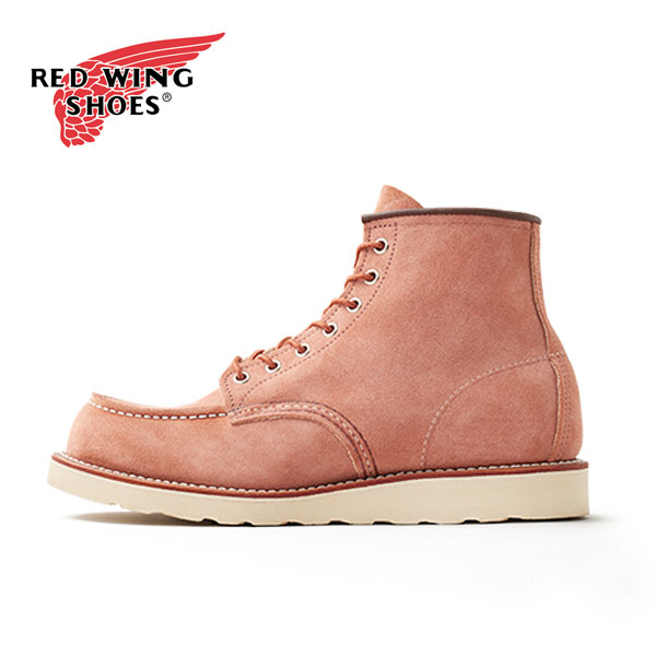 REDWINGJAPAN正規品 レッドウィング RW8208  6インチ クラシックモック 6-inch Classic Moc ダスティローズ「アビリーン」ラフアウト レザー 本革