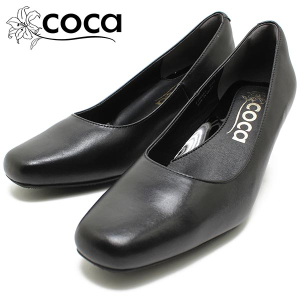 coca/コカ　パンプス  フレンチトゥ5cmヒールパンプス 118083　3E/冠婚葬祭/リクルート/定番