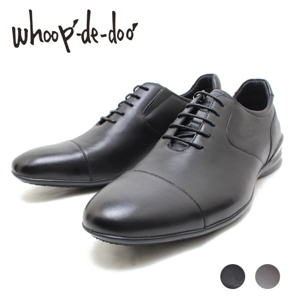 フープディドゥ whoop-de-doo 24330621 防水ストレートチップシューズ 本革 定番 ビジネス ドレス 紐靴 革靴 仕事用 メンズ whoop'-de-doo'