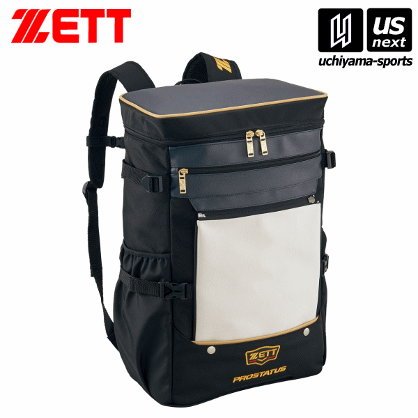ゼット 野球 プロステイタス スクエアデイパック ホワイト/Dネイビー(BAP4021) 2025年継続モデル [取り寄せ] 沖縄配送不可 [自社](メール便不可)(送料無料)