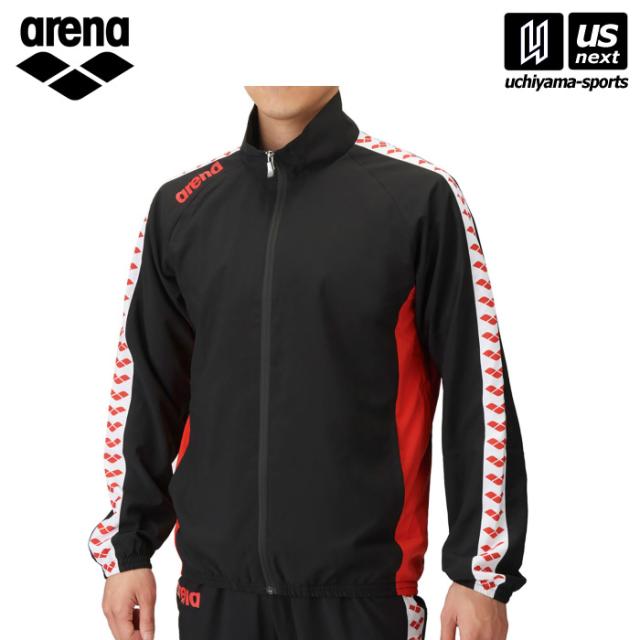 アリーナ 水泳 ジャケット BKRD ブラック×レッド 沖縄配送不可 [取り寄せ][自社](メール便不可)