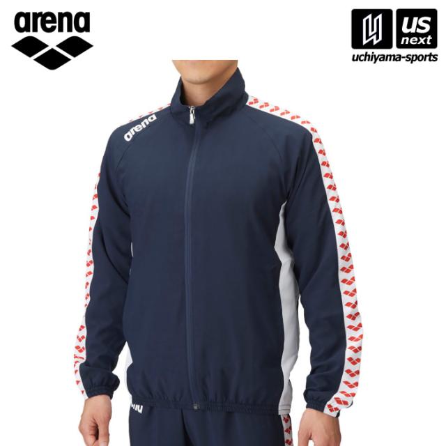 アリーナ 水泳 ジャケット NVWT ネイビー×ホワイト 沖縄配送不可 [取り寄せ][自社](メール便不可)