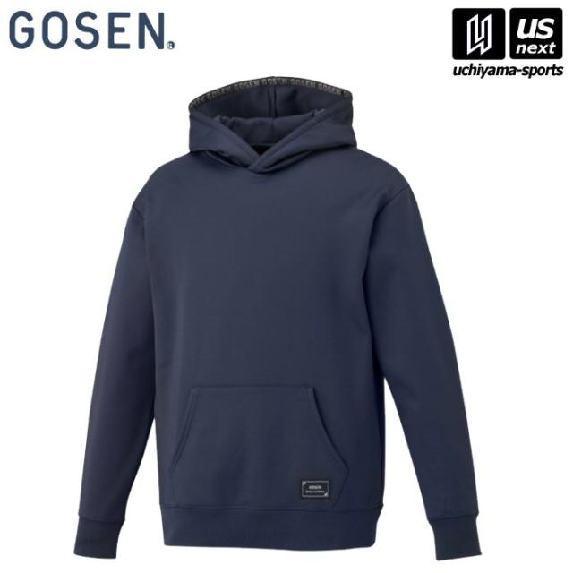 【物価高応援クーポン配布中】ゴーセン ユニ 裏起毛ストレッチパーカー ネイビー 沖縄配送不可 [取り寄せ][自社](メール便不可)