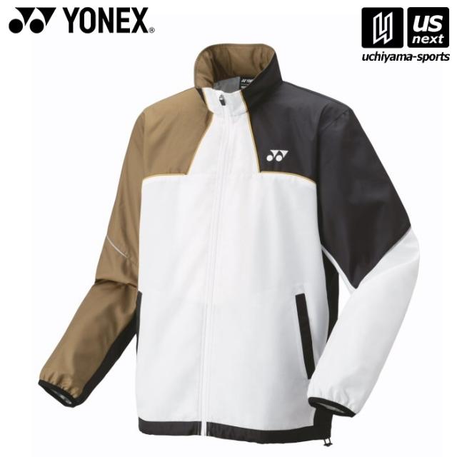【物価高応援クーポン配布中】ヨネックス 70095 ユニ裏地付ウィンドウォーマーシャツ キャメルゴールド 2025年継続モデル 沖縄配送不可 [取り寄せ][自社](メール便不可)