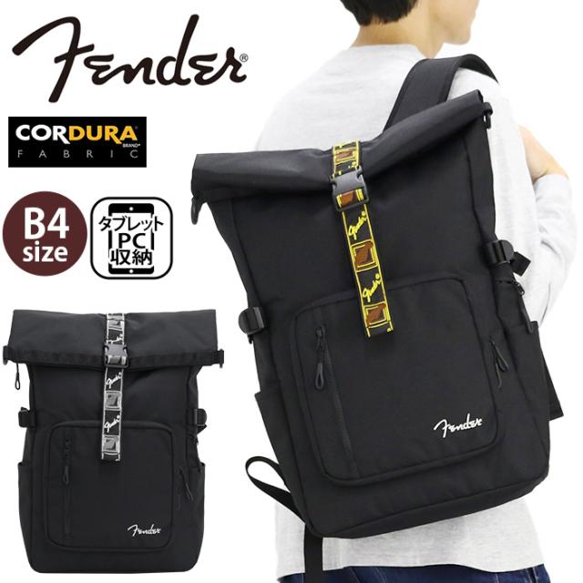 フェンダー リュックサック Fender フラップ かぶせ コーデュラロールリュック バックパック 男性 バッグ B4 A4 17L バレンタイン ギフト