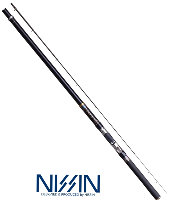 磯竿 宇崎日新 精魂 迅 磯 小継 硬調 3.70m / 釣具 / nissin (SP)