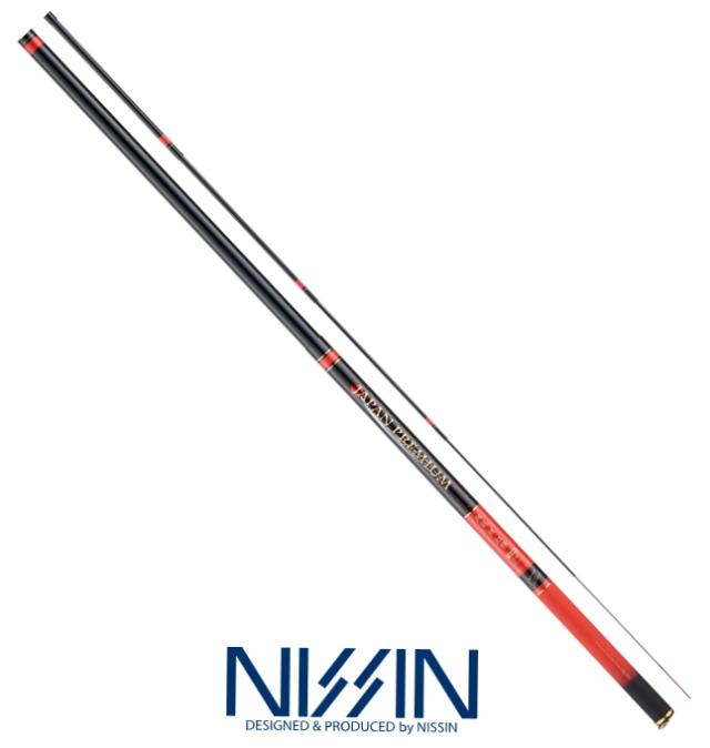 宇崎日新 翔龍鯉 小継 紅雅 4.50m / コイ竿 / 釣具 / nissin (SP)