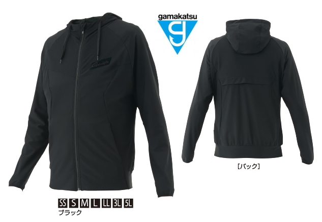 がまかつ サマードライパーカー GM-3628 ブラック SS / ウェア / gamakatsu