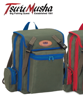 釣武者 ナインエースロイヤル 2 ブルー L / 石鯛 底物 バッグ / 釣具