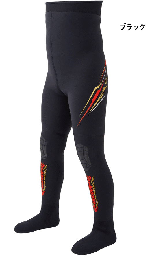 がまかつ ドライアンダー (3mm厚) スーパーストレッチ GM-5818 ブラック LX / 鮎タイツ ウェア / gamakatsu