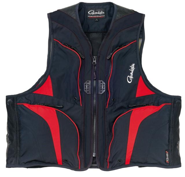 がまかつ フィッシングベスト GM-2325 ブラック L / 鮎ベスト/ gamakatsu