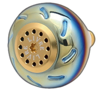 メガテック リブレ 5951 E50LGL-1 ノブ単体EP50 ダイワL用 ファイヤー+ゴールドC / ハンドルノブ / 釣具