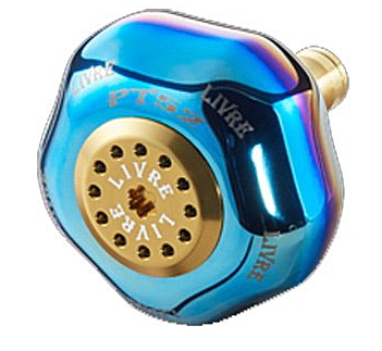 メガテック リブレ 10540 PT52LGL-1 ノブ単体PT52 ダイワL用ファイヤー+ゴールドC / ハンドルノブ / 釣具