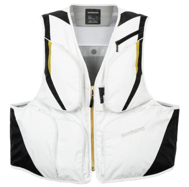 シマノ 2WAY ショートベスト VE-520W ホワイト Lサイズ / 釣具 shimano