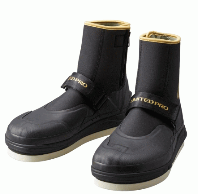 シマノ リミテッドプロ ジオロック 羊毛フェルト 中丸先ワイド FT-522W ブラック XLサイズ / 鮎 タビ シューズ / shimano 釣具