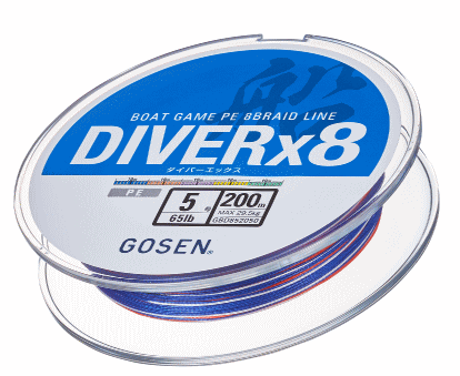 ゴーセン ダイバー X8 100m×12連結 2号 / PEライン / 釣具