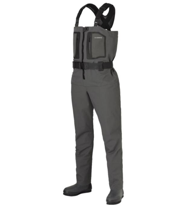 シマノ ドライシールド+4 ストレッチウェーダー カットピンフェルト FF-001V チャコールグレー Lサイズ / shimano 釣具