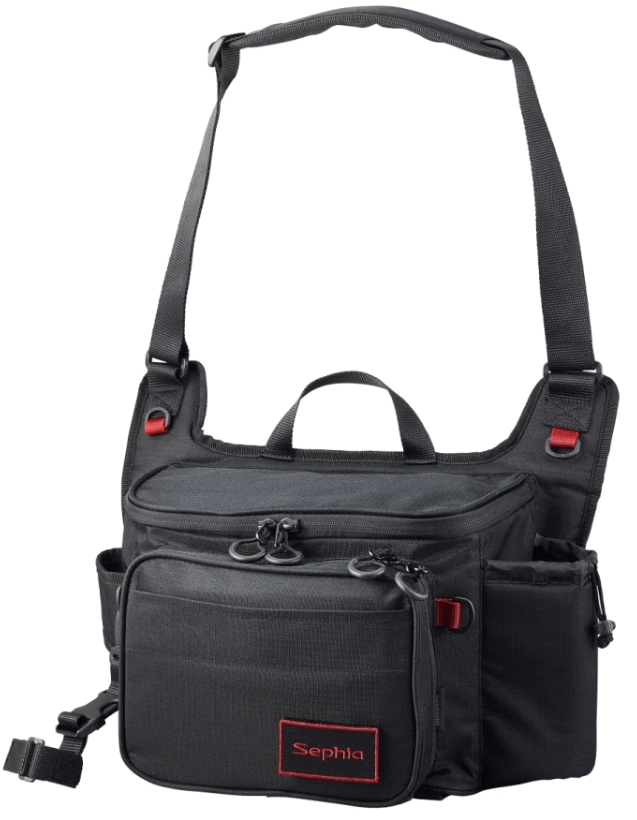 シマノ セフィア ランガンショルダー BS-222W ブラック Mサイズ / エギング バッグ shimano 釣具