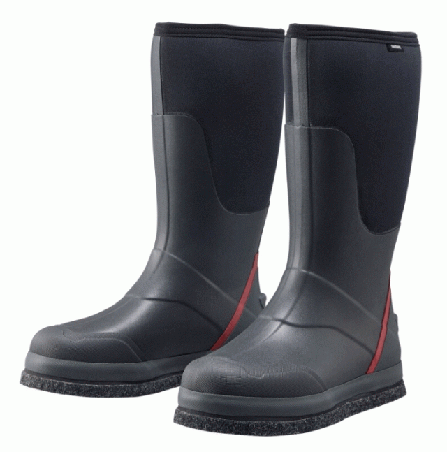 シマノ サーマルブーツ カットラバーピンフェルト FB-034W ブラックレッド XL (27.0〜27.5cm) / shimano 釣具