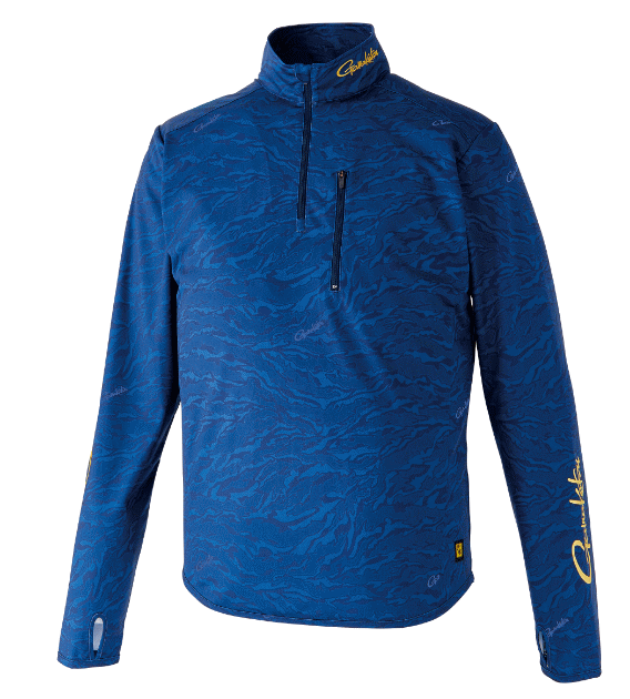 がまかつ NO FLY ZONE(R) ジップシャツ GM-3728 ネイビー LLサイズ / ウェア gamakatsu