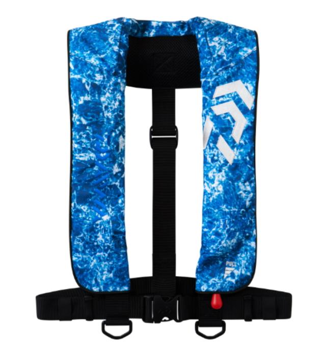 ダイワ DF-2608 インフレータブルライフジャケット肩掛けタイプ手動・自動膨脹式 オーシャンカモ / 救命具 (SP)