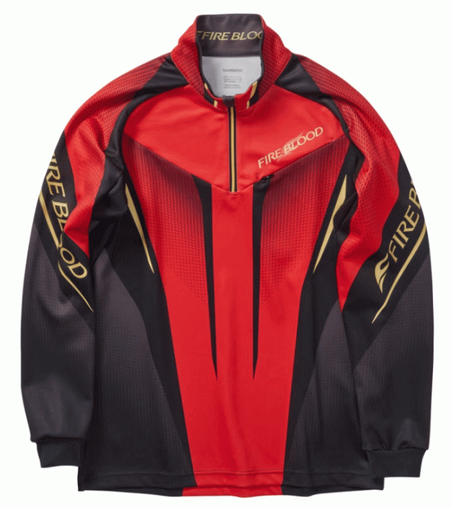 シマノ リミテッドプロ ハーフジップ ウォームシャツ SH-110X ブラッドレッド Sサイズ / ウェア shimano 釣具