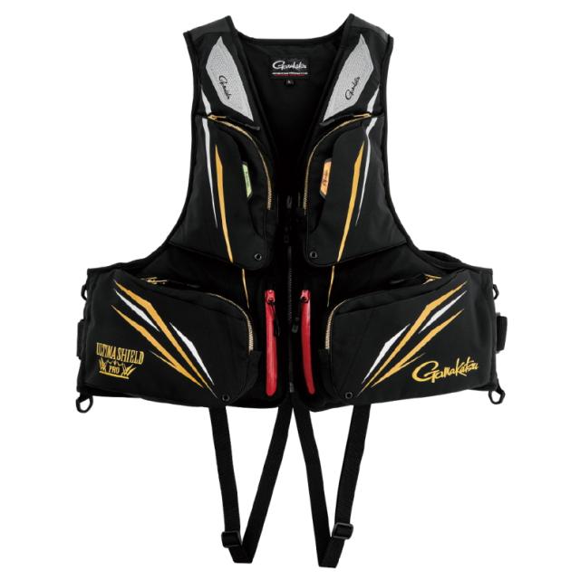 がまかつ アルテマシールドプロ フローティングベスト GM-6005 ブラック Lサイズ / 救命具 gamakatsu