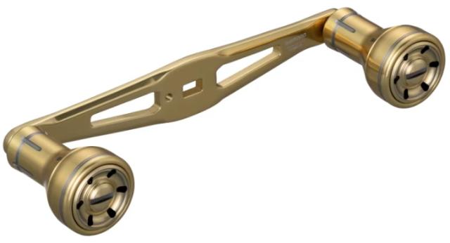 シマノ 夢屋 ダブルハンドルアルミノブ 60mm ゴールド shimano 釣具