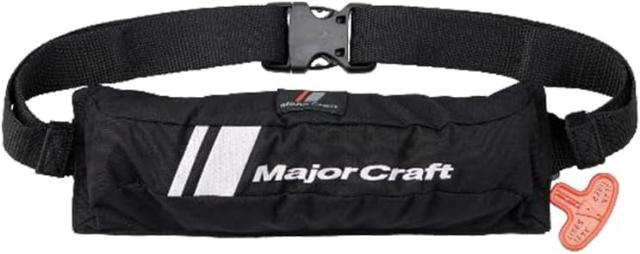 メジャークラフト ライフベルト コンパクトタイプ MCLB-9320RS/BK ブラック 自動膨張 / 救命具 majorcraft