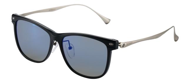 ジール オプティクス ゼクー ジョニー JONNY F-2222 マットブラック / シルバー トゥルービュースポーツ / ブルーミラー / 偏光サングラス zeal