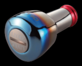 メガテック リブレ 11168 D27FRE-2 ノブ単体デルタ 2個 ファイヤー＋レッドC / ハンドルノブ 釣具