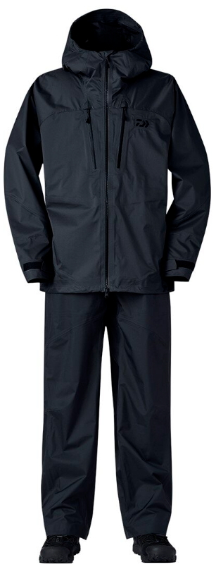 ダイワ レインマックス アングラーズライトレインスーツ DR-3025 ブラック Lサイズ / レインウェア daiwa 釣具