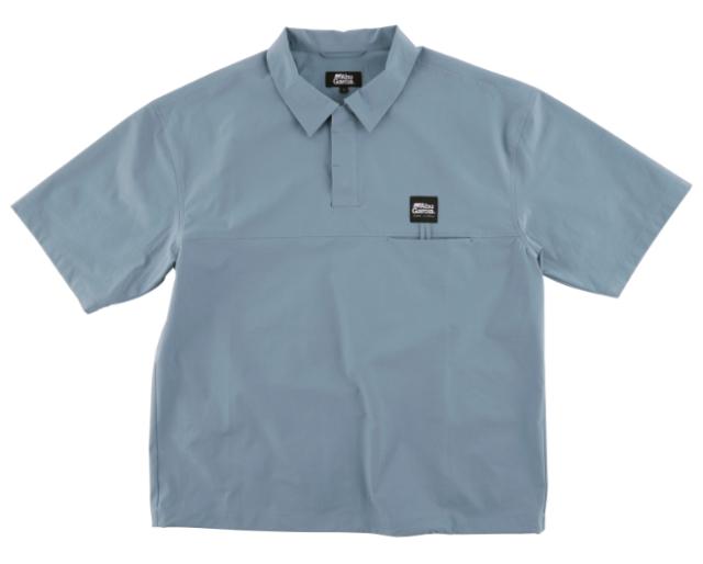 アブ ガルシア ウォーターレジスタント フィッシングポロ ブルーグレー XLサイズ / abugarcia