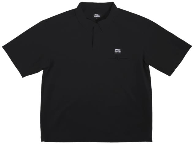 アブ ガルシア ウォーターレジスタント フィッシングポロ ブラック Lサイズ / abugarcia