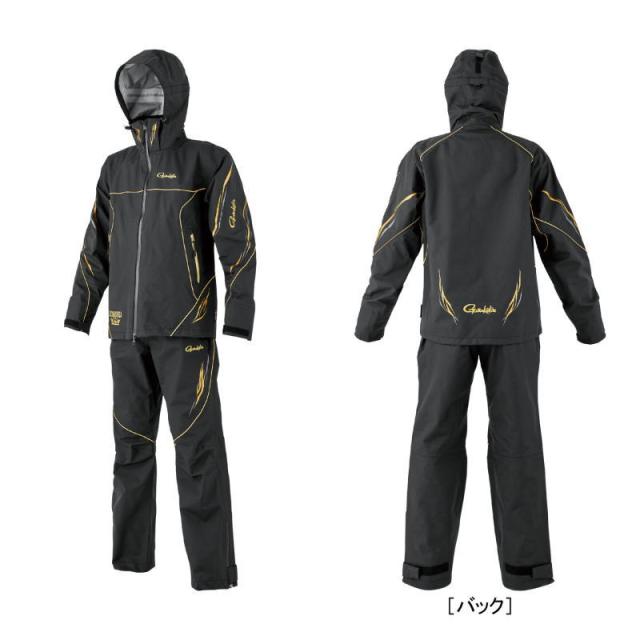 がまかつ アルテマシールドプロオールウェザースーツ GM-3798 ブラック/ゴールド 3Lサイズ / レインウェア gamakatsu