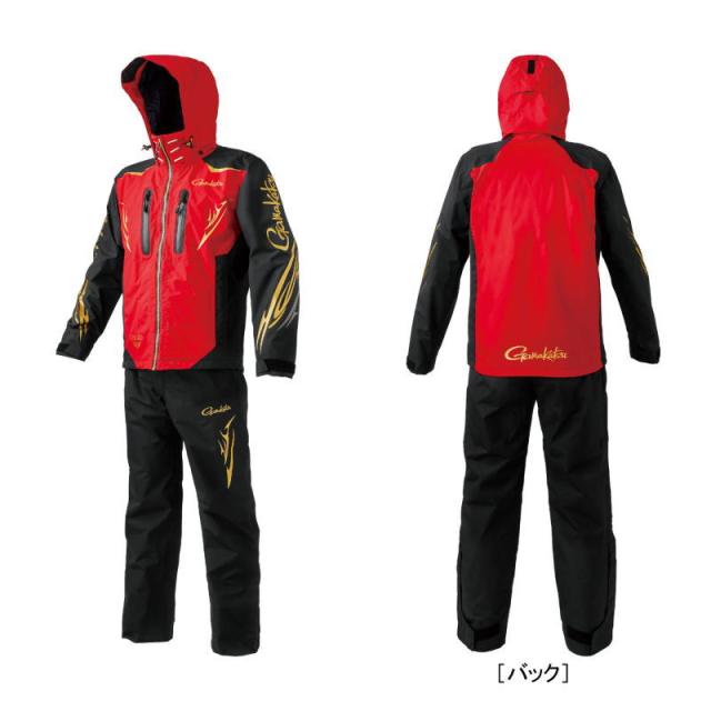 がまかつ アルテマシールドレインスーツ GM-3797 レッド 3Lサイズ / レインウェア gamakatsu