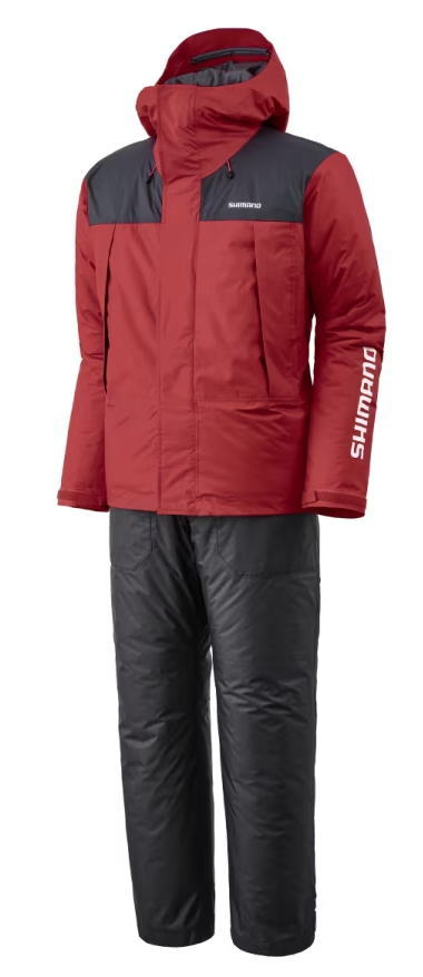 シマノ ベーシックハイロフト レインスーツ 01 RB-077Y XLサイズ ワインレッド / レインウェア shimano 釣具