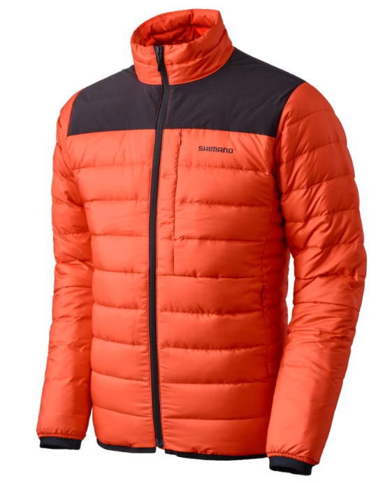シマノ テックダウン ジャケット WJ-012X オレンジ Mサイズ / ウェア shimano 釣具