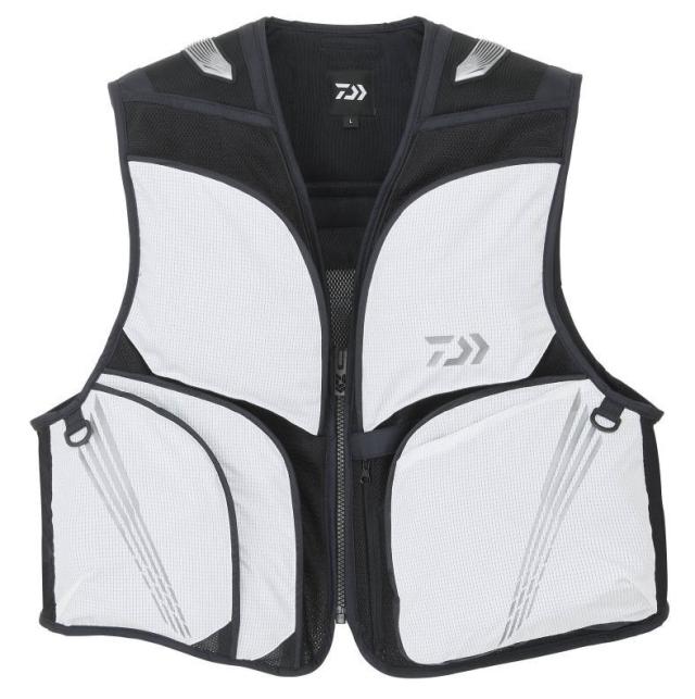 ダイワ クールショートベスト DV-2126 ライトグレー Lサイズ / 鮎ベスト 4月中旬〜下旬頃入荷予定 先行予約受付中