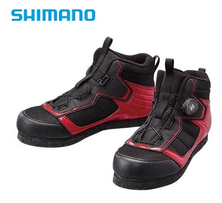 シマノ カットラバーピンフェルトフィットシューズ LT FS-041Q レッド 27cm / 釣具 shimano