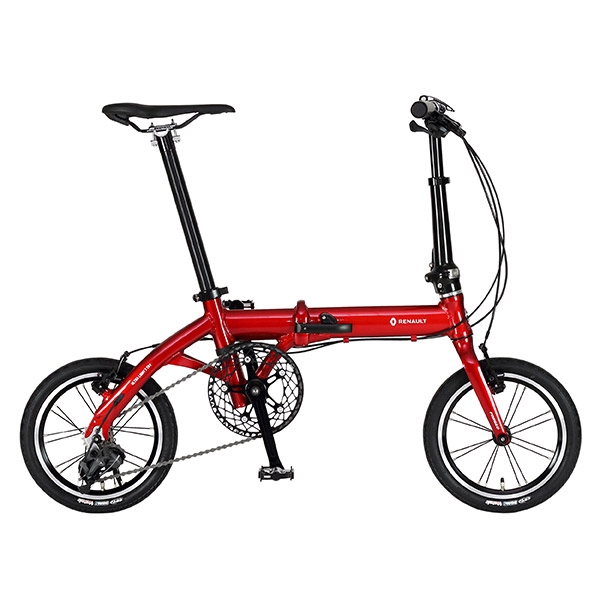 ルノー RENAULT 14型 外装3段 アルミ折畳み自転車 ULTRA LIGHT7 TRY143 レッド 61210-02 沖縄・離島配送不可
