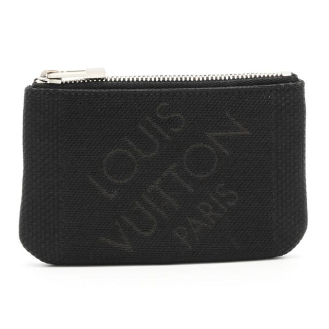 ルイヴィトン ポシェットクレ M93549 ダミエジェアン ノワール キーケース キーホルダー ケース 小銭入れ ブラック 黒 中古 送料無料