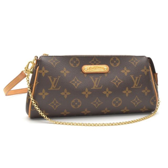 ルイヴィトン エヴァ M95567 モノグラム ショルダーバッグ クロスボディバッグ ハンドバッグ 2WAY ブラウン 茶色 中古 送料無料