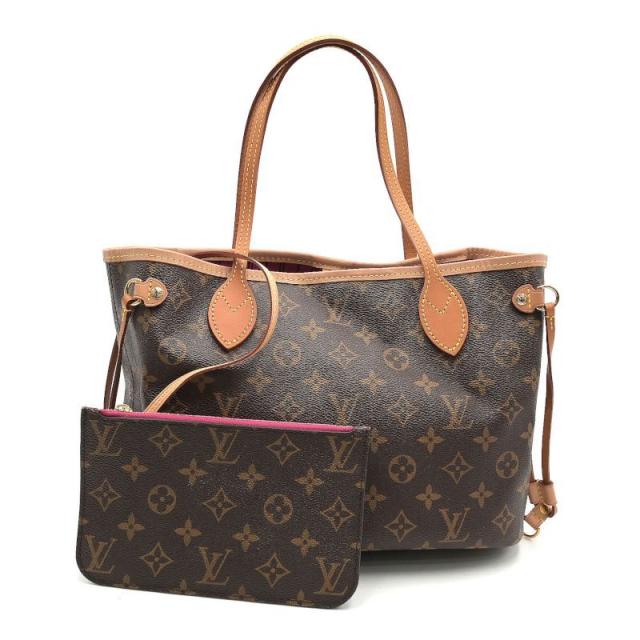 ルイヴィトン ネヴァーフルPM M41245 モノグラム トートバッグ ハンドバッグ ショルダーバッグ 肩掛けバッグ ブラウン 茶色 中古 送料無料