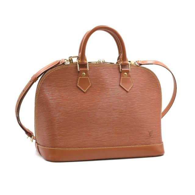 ルイヴィトン アルマ M52148 エピ ジパングゴールド ハンドバッグ ショルダーバッグ 手提げバッグ 2WAY ブラウン 茶色 中古 送料無料