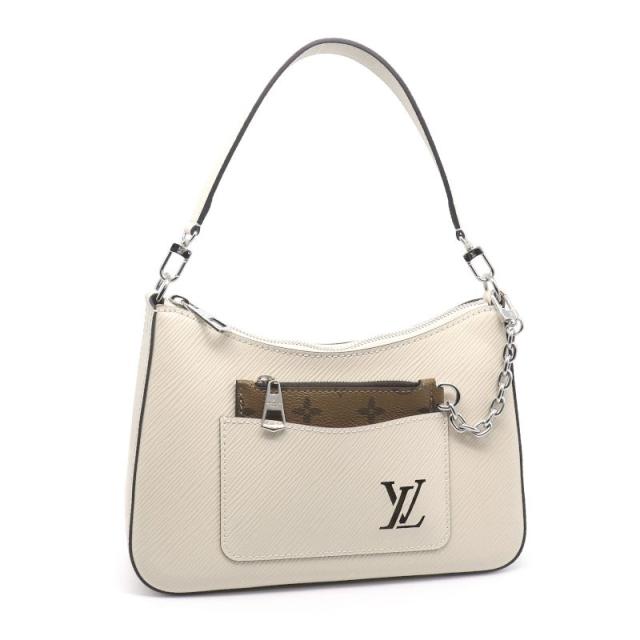 ルイヴィトン マレル M80688 エピ クオーツホワイト ショルダーバッグ ハンドバッグ 手提げバッグ ホワイト 白 中古 送料無料