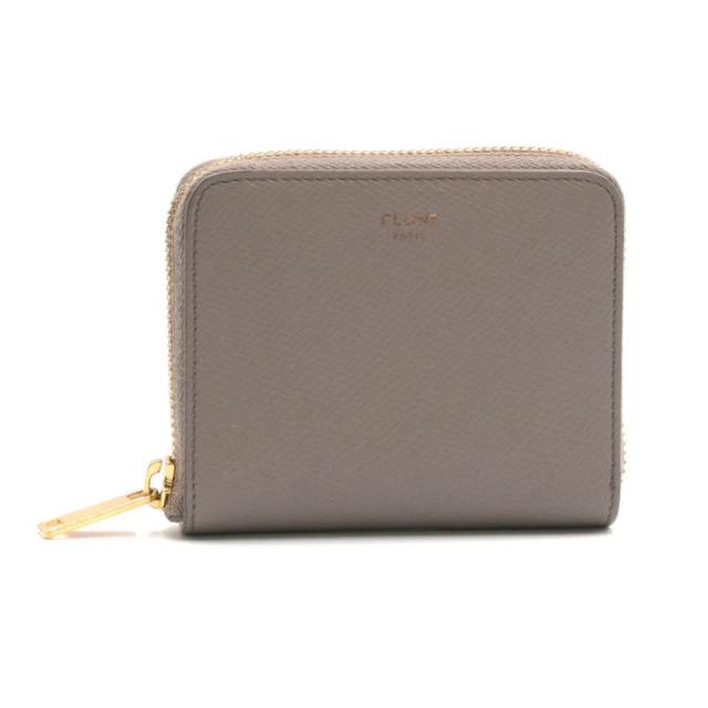 セリーヌ スモールジップウォレットエッセンシャル 10L203BEL.10BL グレインドカーフスキン ぺブル ラウンドファスナー財布 中古 送料無料