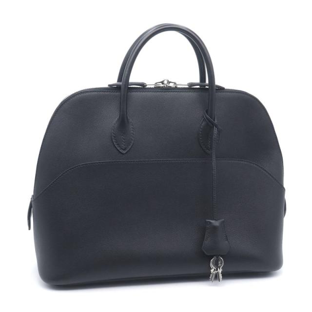 エルメス ボリード1923 30 □K刻印 2007年製 ヴォースイフト ブラック ハンドバッグ 手提げバッグ 旧型 シルバー金具 中古 送料無料