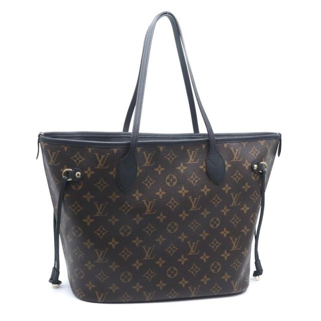 ルイヴィトン ネヴァーフルインサイドアウトMM M11946 グレインレザー モノグラムキャンバス ハンドバッグ リバーシブル 黒 中古 送料無料